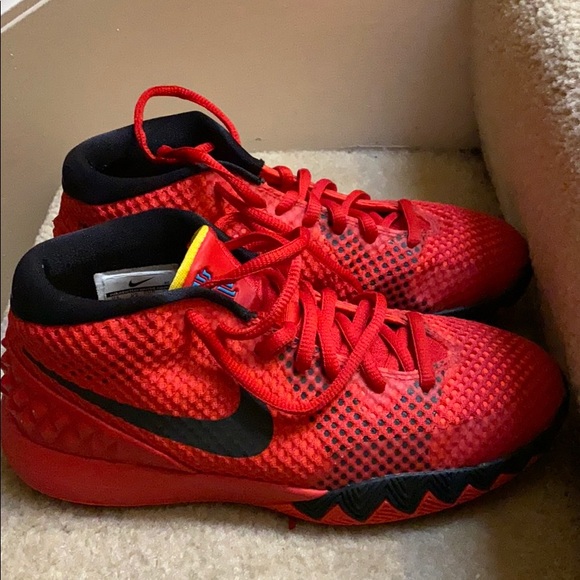 Nike | Shoes | Red Kyrie Irving Basketball Shoes | Poshmark